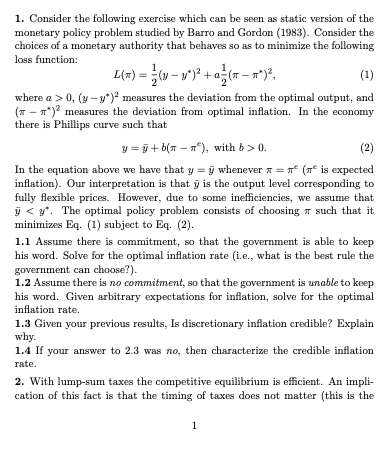 1. Consider the following exercise which can be seen | Chegg.com