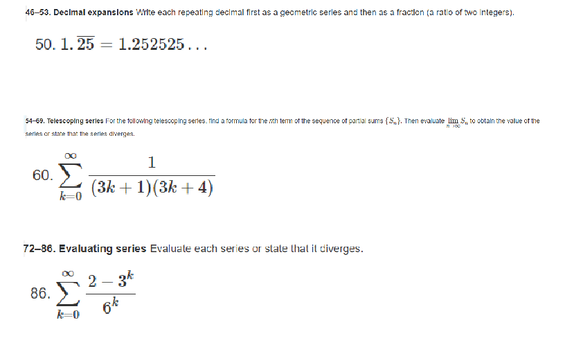 Solved 46-53. Decimal expanslons Write each repeating | Chegg.com