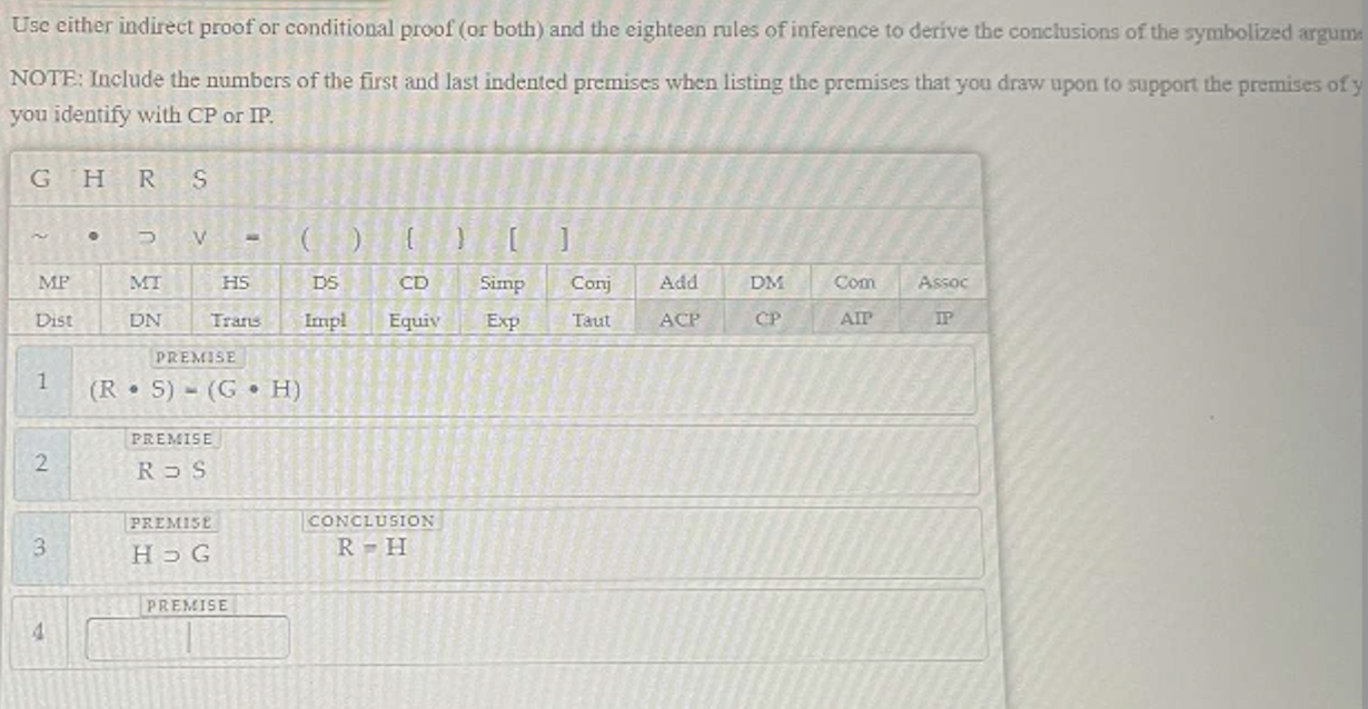 Solved Use either indirect proof or conditional proof (or | Chegg.com