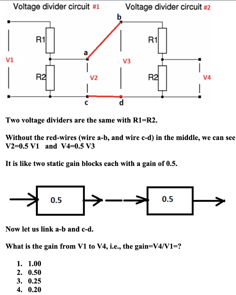 Solved Voltage divider circuit #1 Voltage divider circuit #2 | Chegg.com