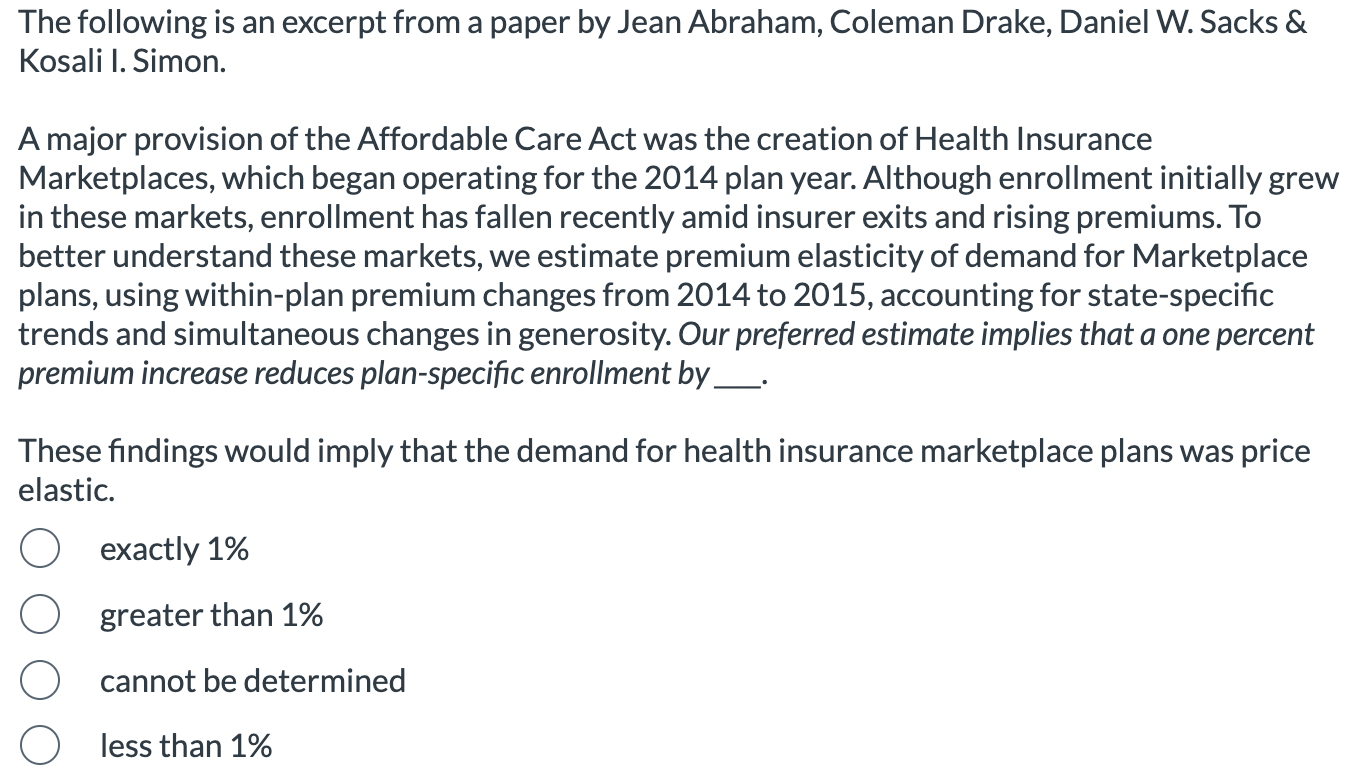 Solved The following is an excerpt from a paper by Jean | Chegg.com