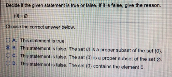 Solved Decide If The Given Statement Is True Or False If It 8973