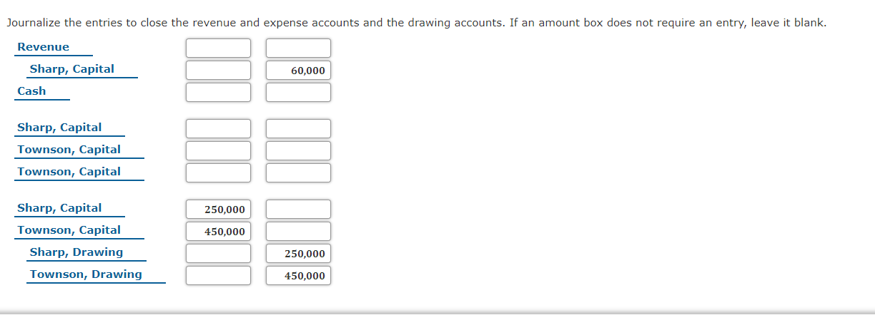 Solved Sharp and Townson had capital balances of $60,000 and | Chegg.com
