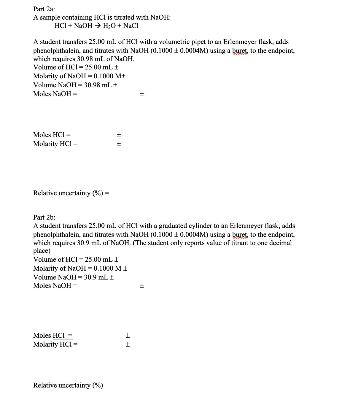 Propagation of Error For your final project, you will | Chegg.com