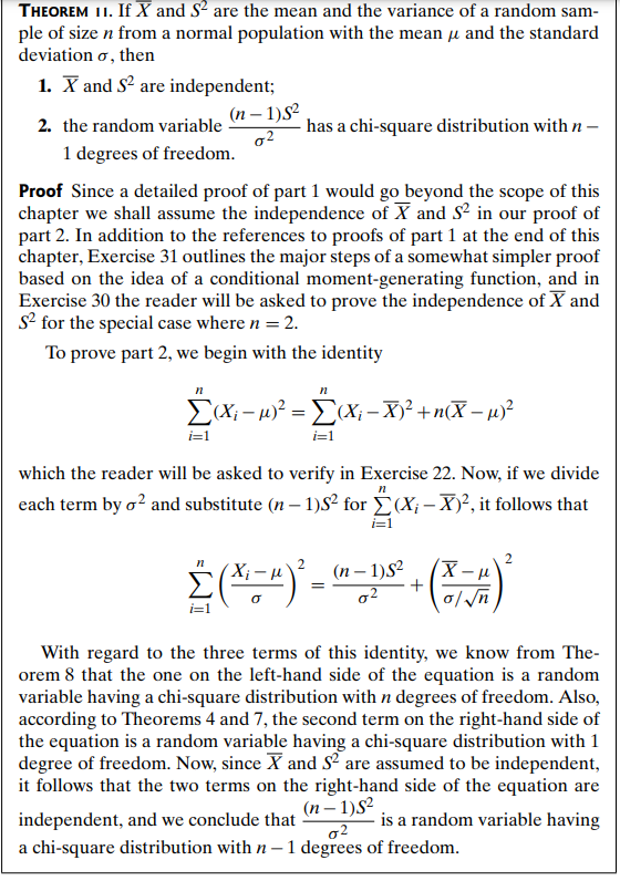 Solved 23. Use Theorem 11 to show that, for random samples | Chegg.com