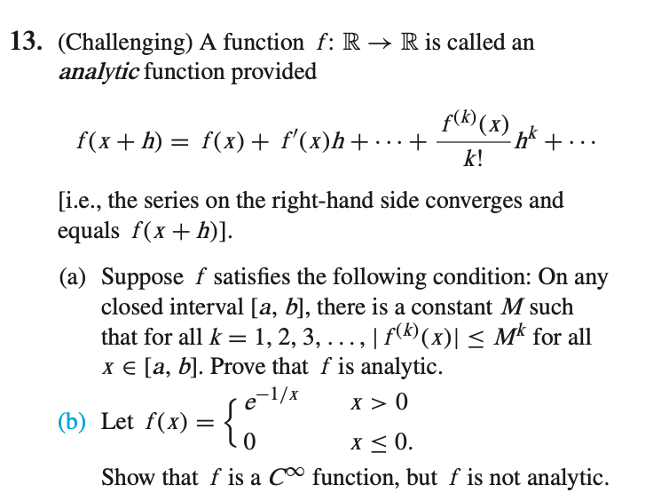 Solved 13. (Challenging) A function f: R → R is called an | Chegg.com