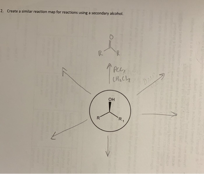 Solved Create a similar reaction map for reactions using a | Chegg.com