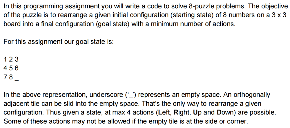 Solved In this programming assignment you will write a code | Chegg.com