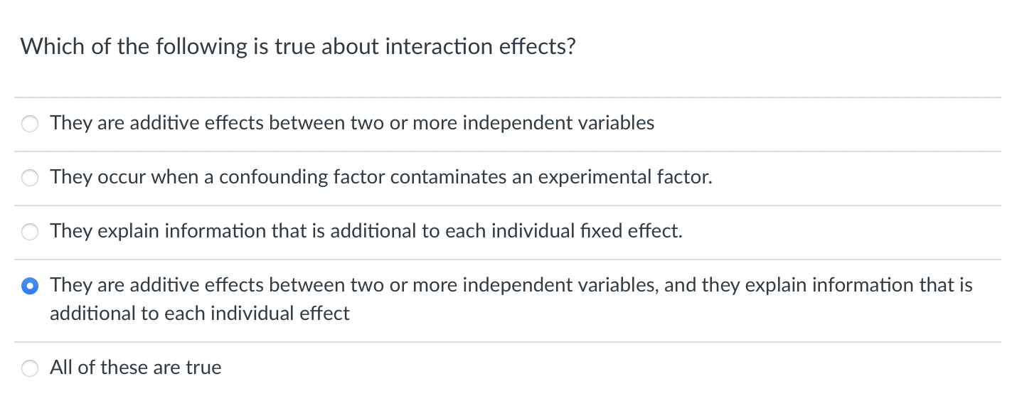 Solved Which of the following is true about interaction | Chegg.com