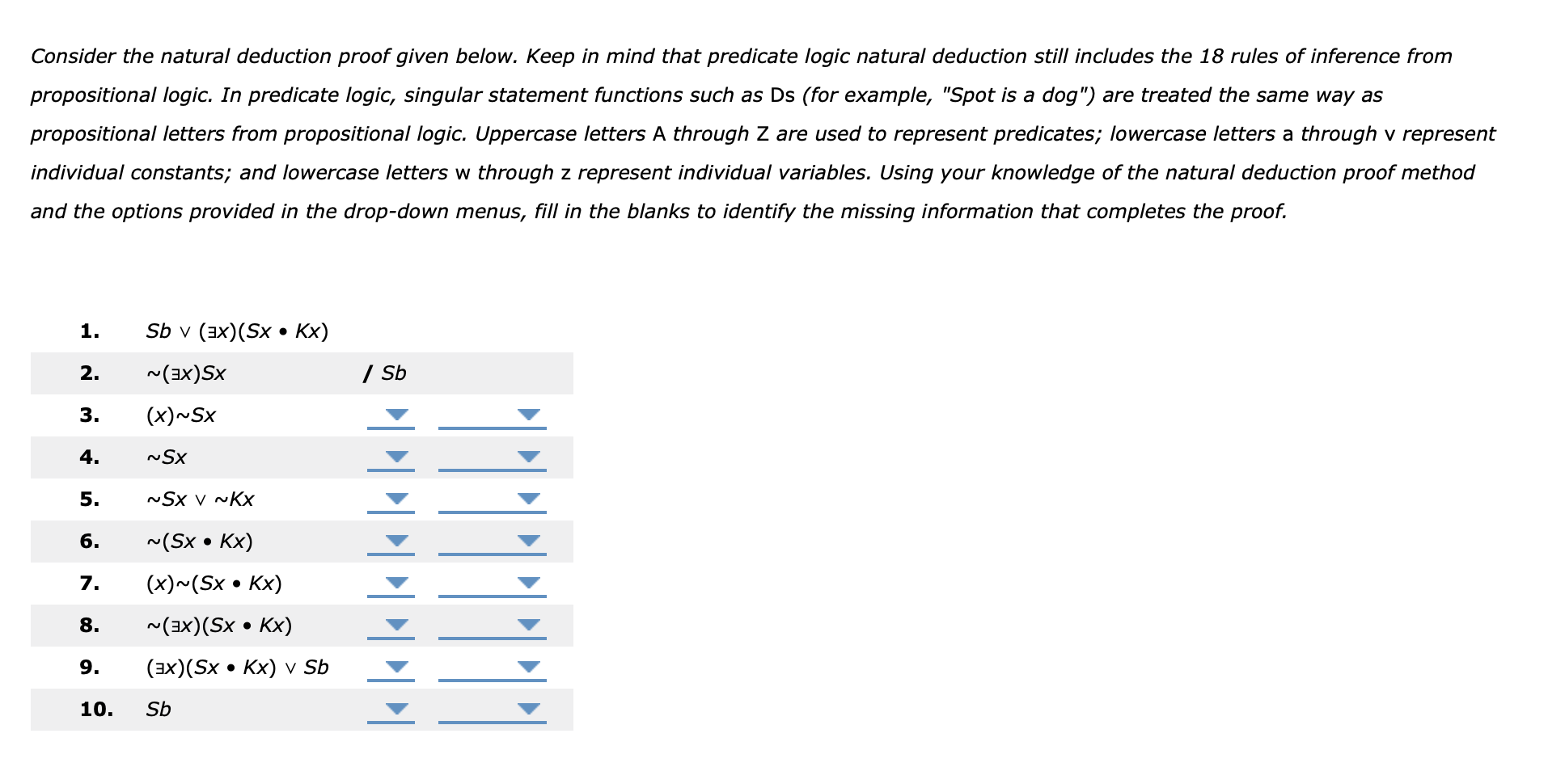 Consider The Natural Deduction Proof Given Below