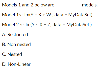 Solved Models 1 and 2 below are models. Model 1
