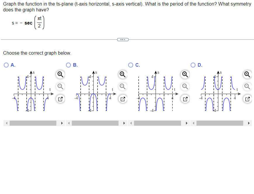 Solved Graph the function in the ts-plane (t-axis | Chegg.com