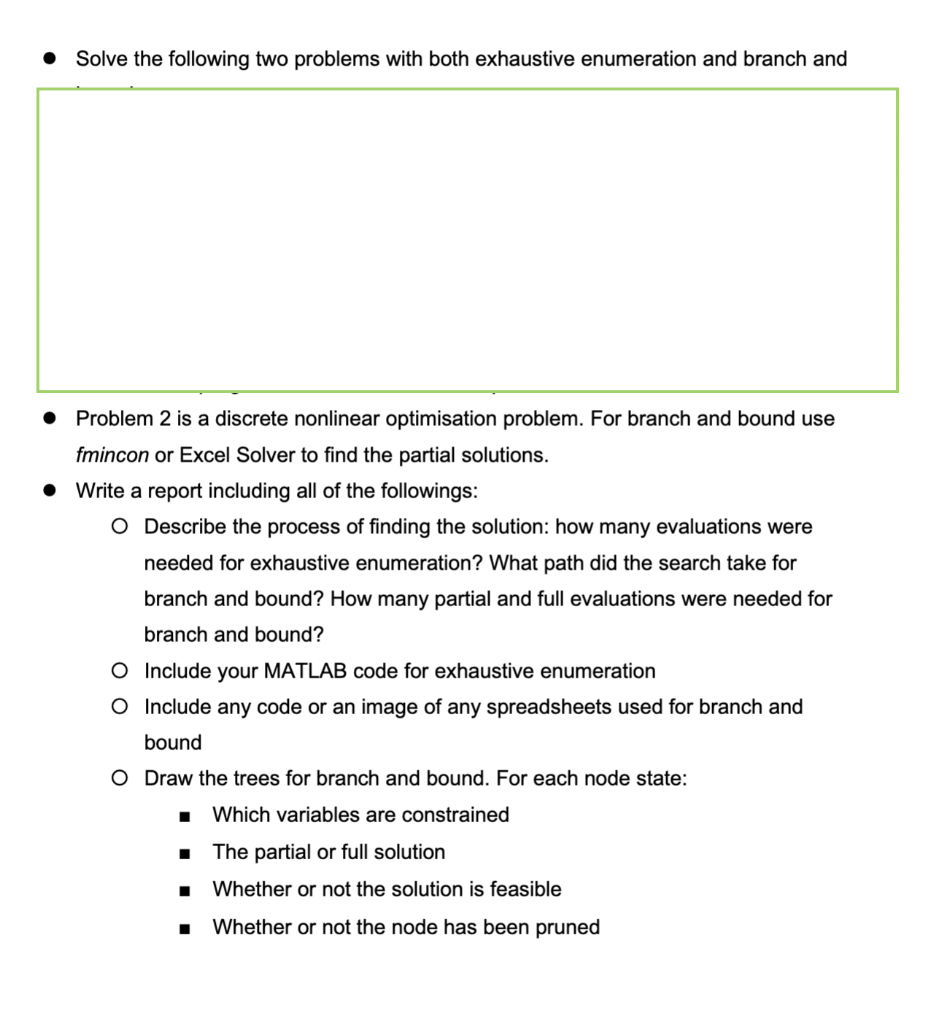 - Solve the following two problems with both | Chegg.com