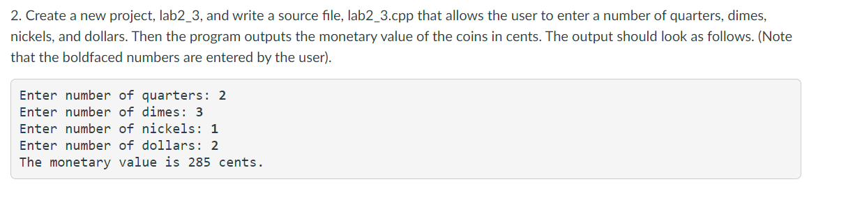 Solved 2 Create A New Project Lab23 And Write A Source 