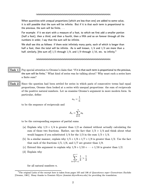 Euler's Calculation of the Sum of the Reciprocals of | Chegg.com