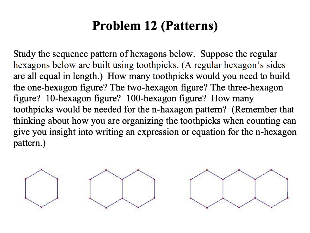 Solved Assume that the following pattern of figures is made | Chegg.com