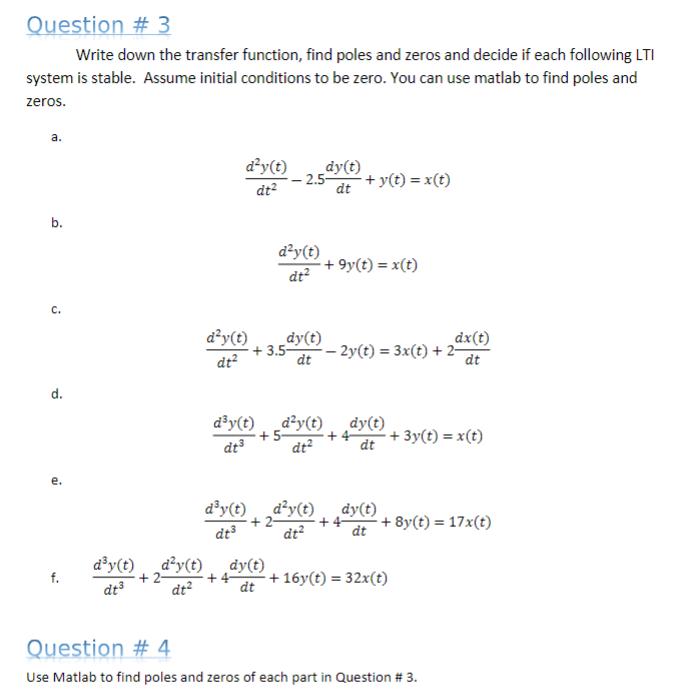 Solved Write down the transfer function, find poles and | Chegg.com