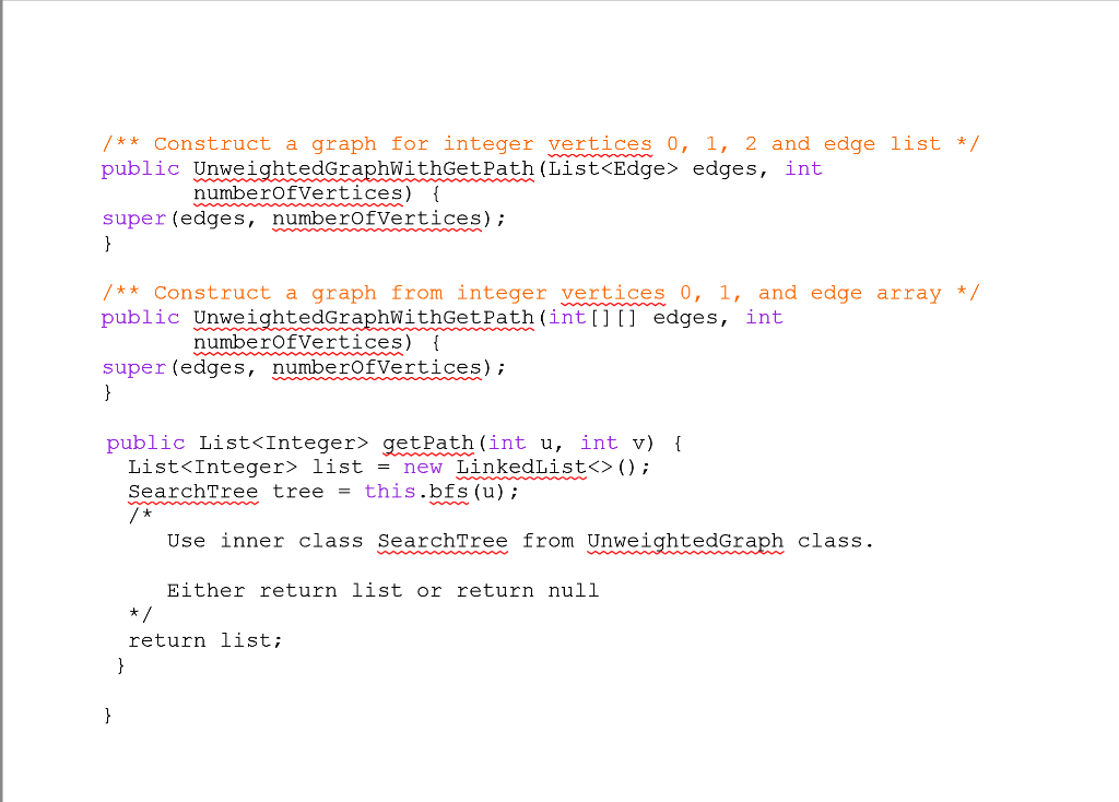 Download Edges.java, Graph.java, GraphicDisplay.java, | Chegg.com