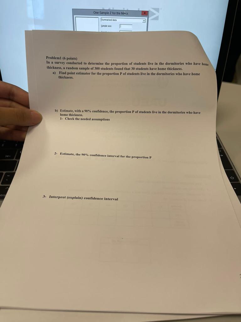 Solved Problem1 (6 points) In a survey conducted to | Chegg.com