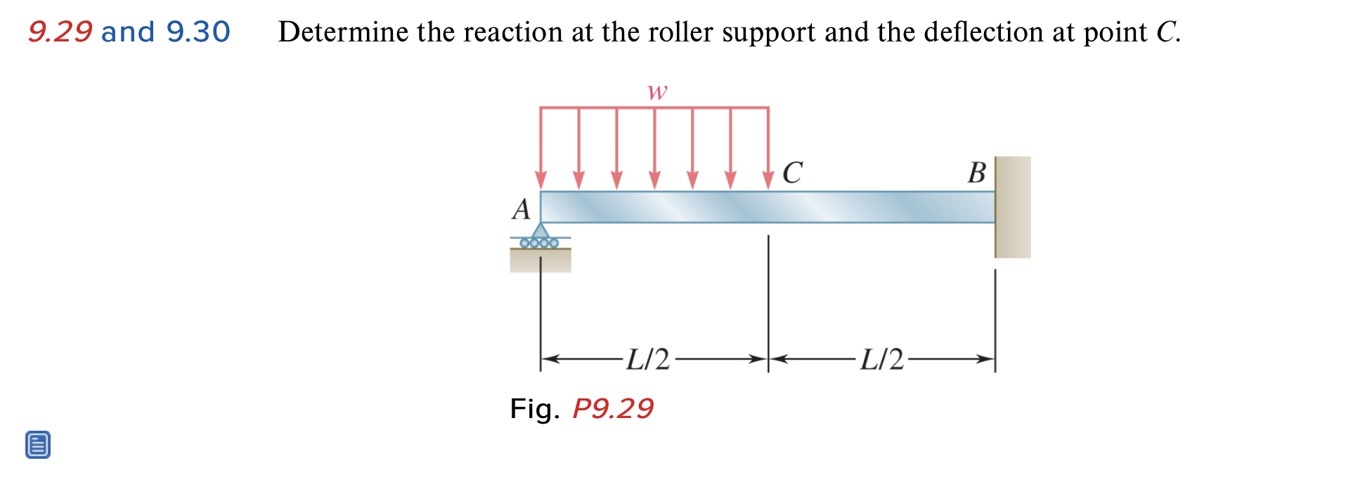 Solved 9 29 And 9 30 Determine The Reaction At The Roller