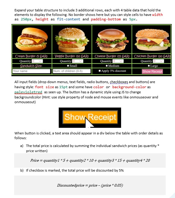 Exercise 1: Interactive Restaurant Order In this | Chegg.com