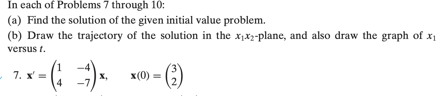 In each of Problems 7 ﻿through 10:(a) ﻿Find the | Chegg.com