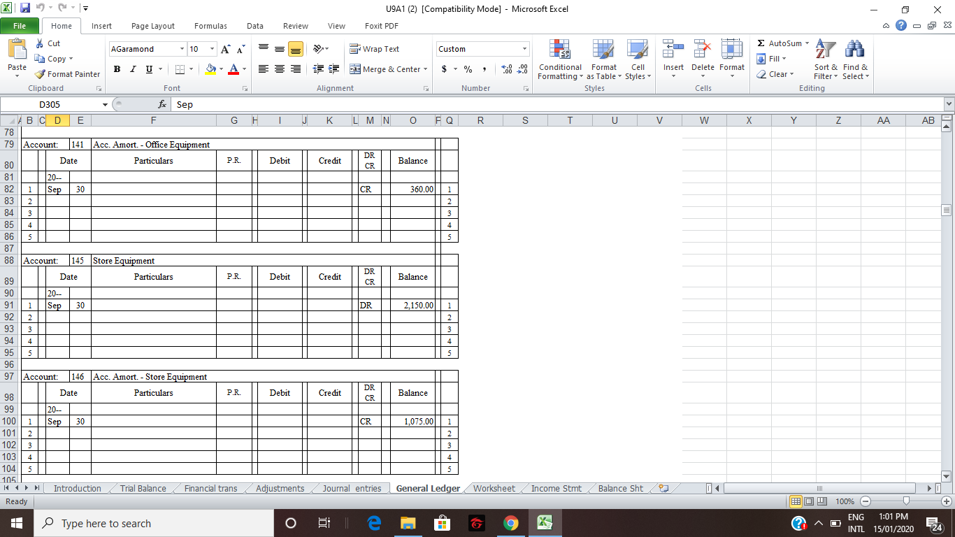 Summative Project BAF3M Financial Accounting | Chegg.com