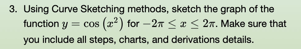 Solved Include - X and y-intercepts - Sign charts - end | Chegg.com
