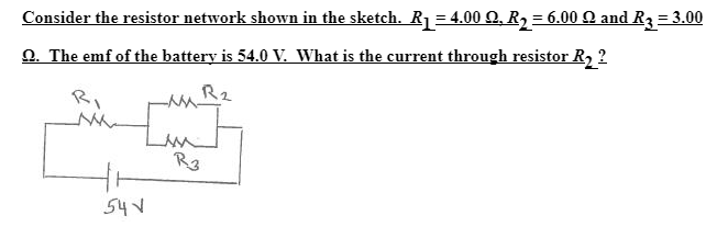 Solved Consider the resistor network shown in the sketch. R1 | Chegg.com