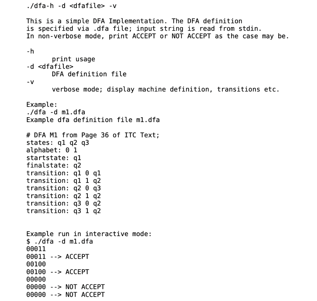 Can You Please Make A Dfa Simulator In Python For The 