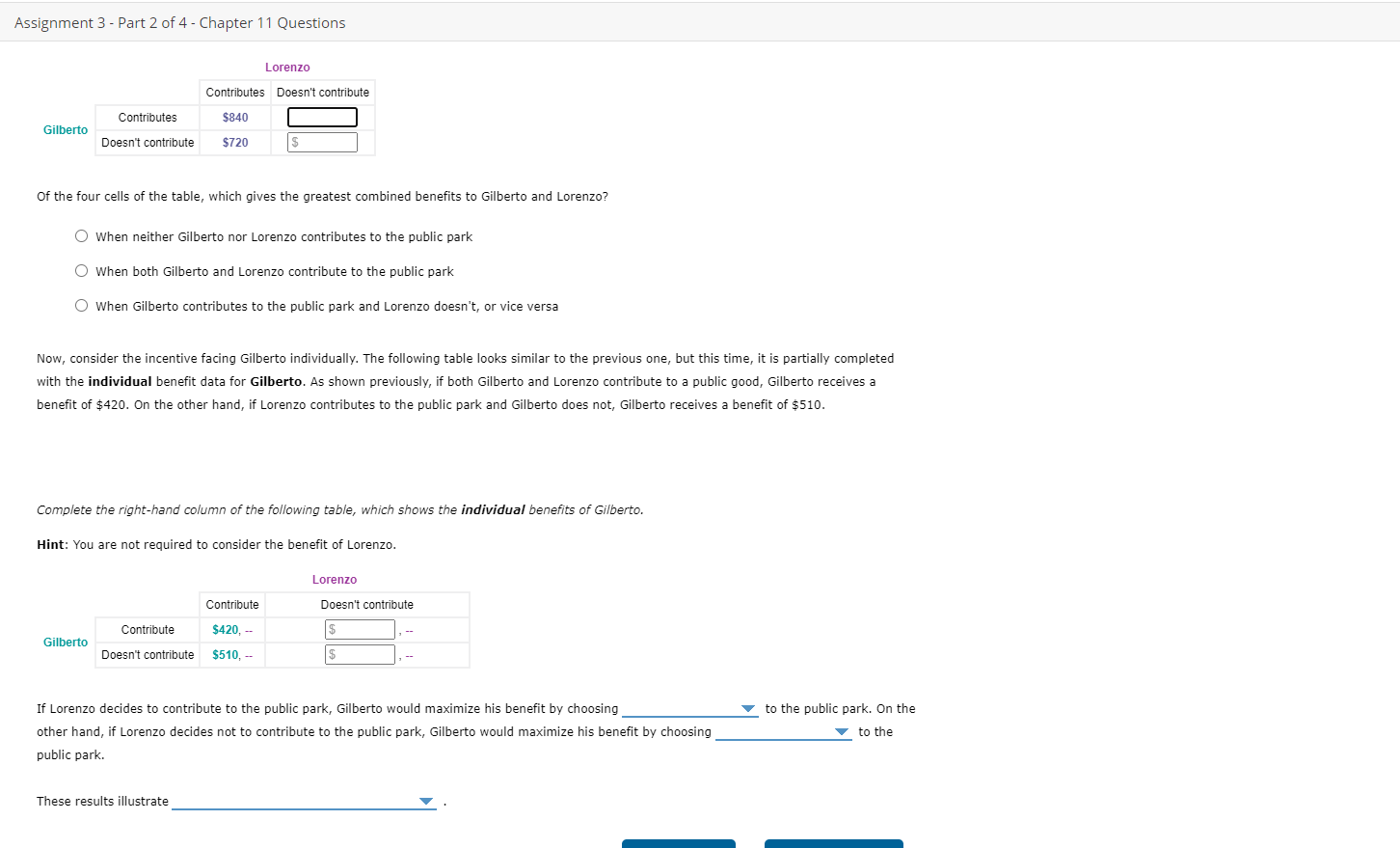 Assignment 3 - Part 2 of 4 - Chapter 11 Questions | Chegg.com
