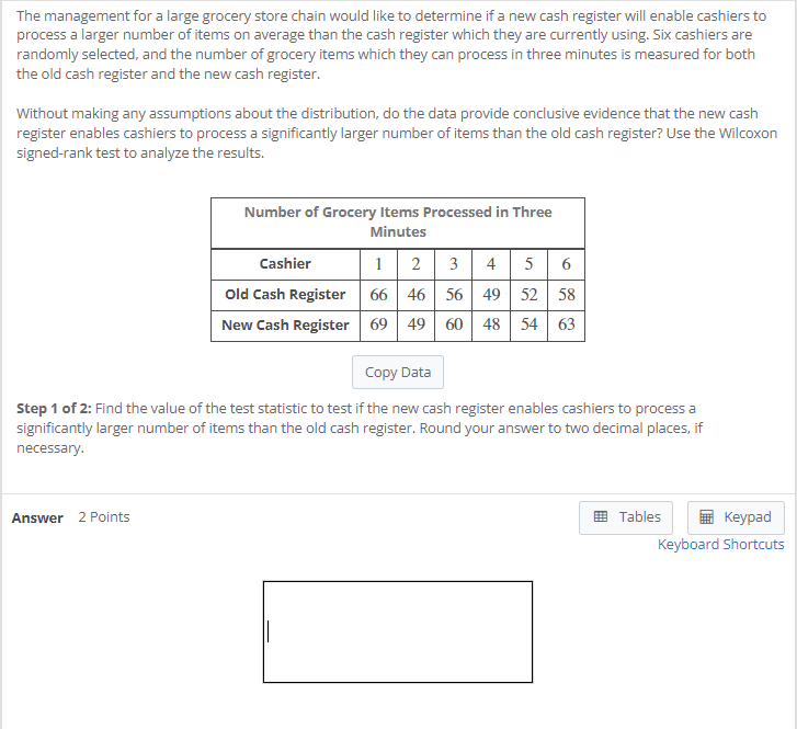 Solved The management for a large grocery store chain would | Chegg.com
