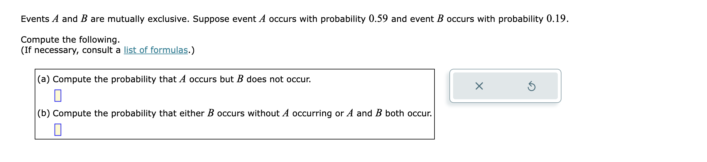 Solved Events A and B are mutually exclusive. Suppose event | Chegg.com