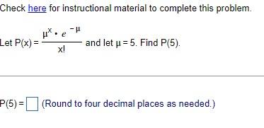 Solved Check here for instructional material to complete | Chegg.com