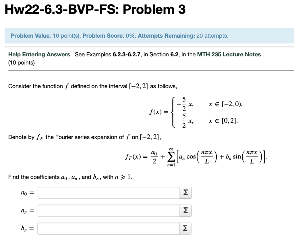 Solved Help Entering Answers See Examples 6.2.3-6.2.7, in | Chegg.com