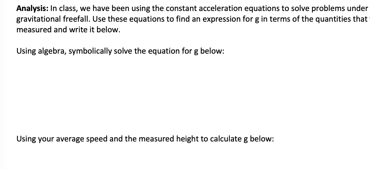 Solved distance(h)-0.38m ave speed of fall- 2.69m/s dropping | Chegg.com