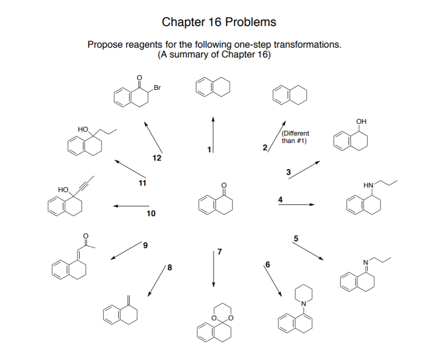 Solved Chapter 16 Problems Propose reagents for the | Chegg.com