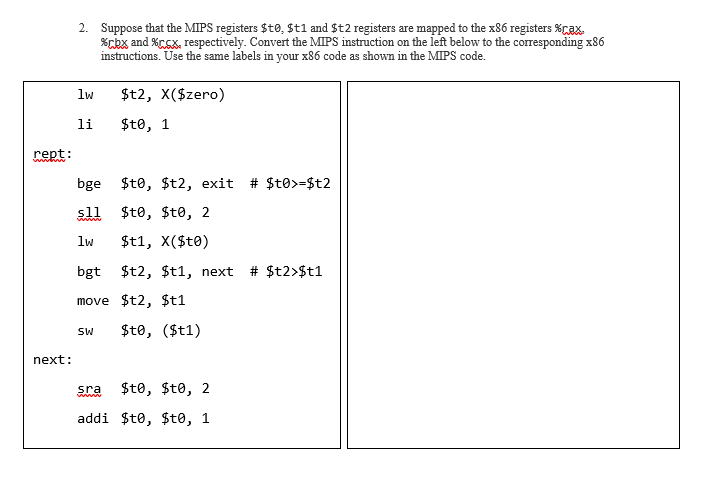 Solved Suppose that MIPS registers $tθ and $t1 are mapped to | Chegg.com