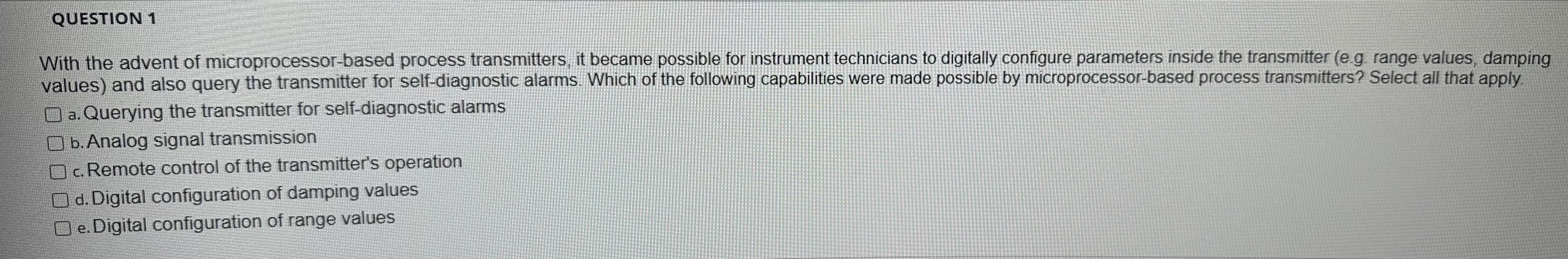 Solved With the advent of microprocessor-based process | Chegg.com