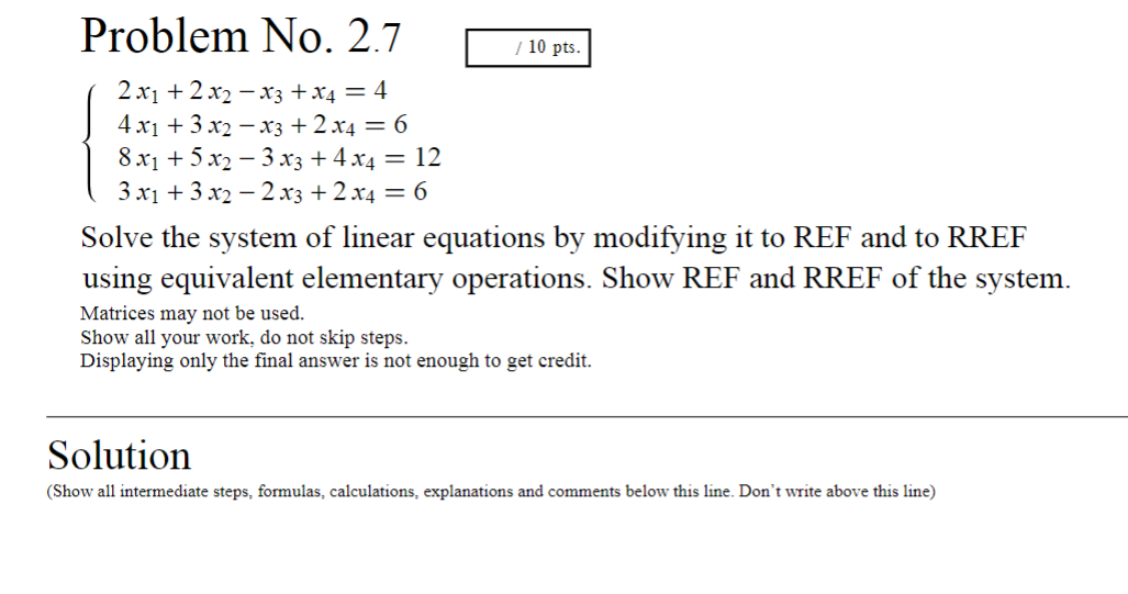 Solved Problem No. 2.7 | Chegg.com