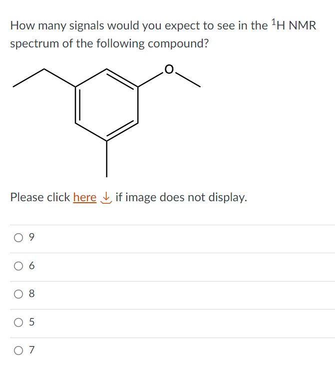 Solved How many signals would you expect to see in the 1H | Chegg.com