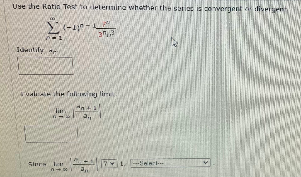 Solved Use the Ratio Test to determine whether the series is | Chegg.com