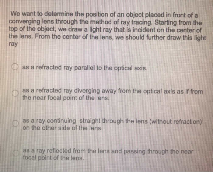 Solved We want to determine the position of an object placed | Chegg.com