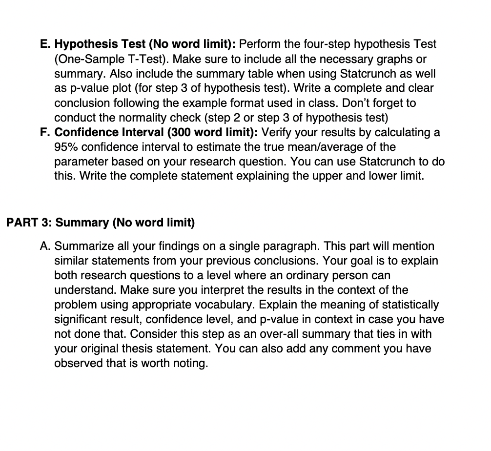 Solved RT 2: Research \#2 (Quantitative : One-sample T-Test) | Chegg.com