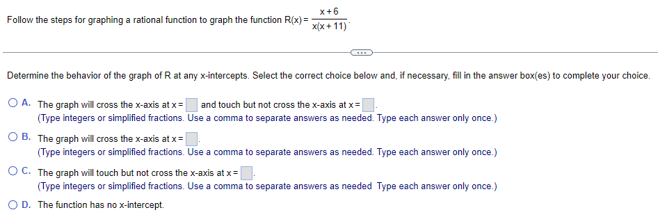 Solved Follow the steps for graphing a rational function to | Chegg.com