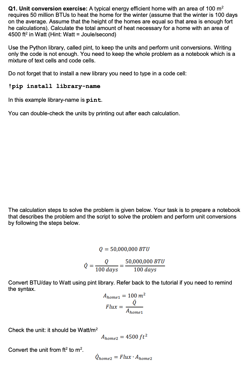 Solved Q1. Unit conversion exercise: A typical energy | Chegg.com Solved Q1. Unit conversion exercise: A typical energy | Chegg.com