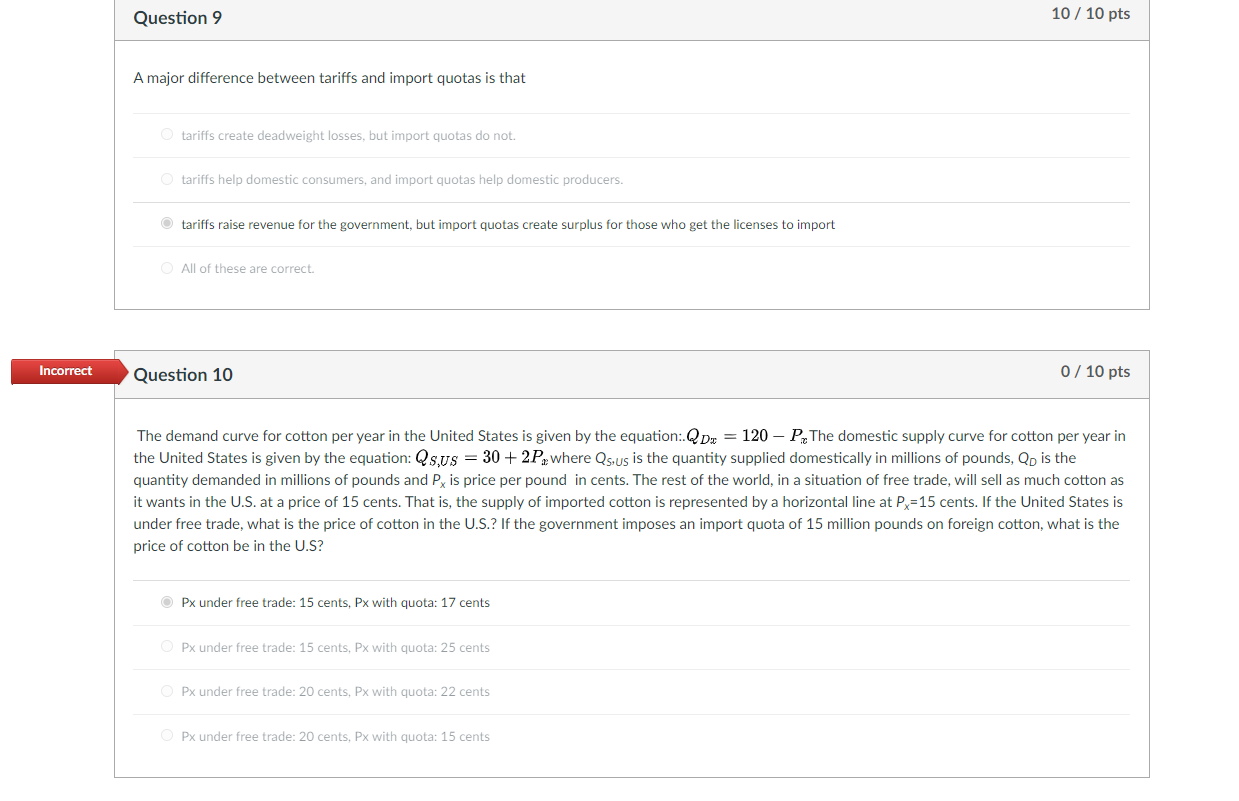 Solved Question 9 10 / 10 pts A major difference between | Chegg.com