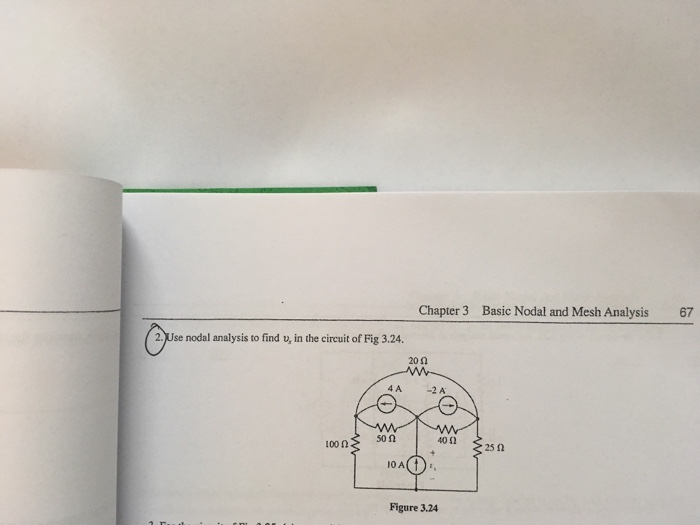 Solved Use nodal analysis to find vx in the circuit of Fig | Chegg.com