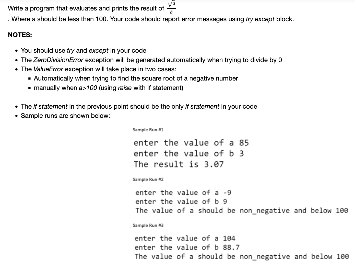 Solved b Write a program that evaluates and prints the | Chegg.com