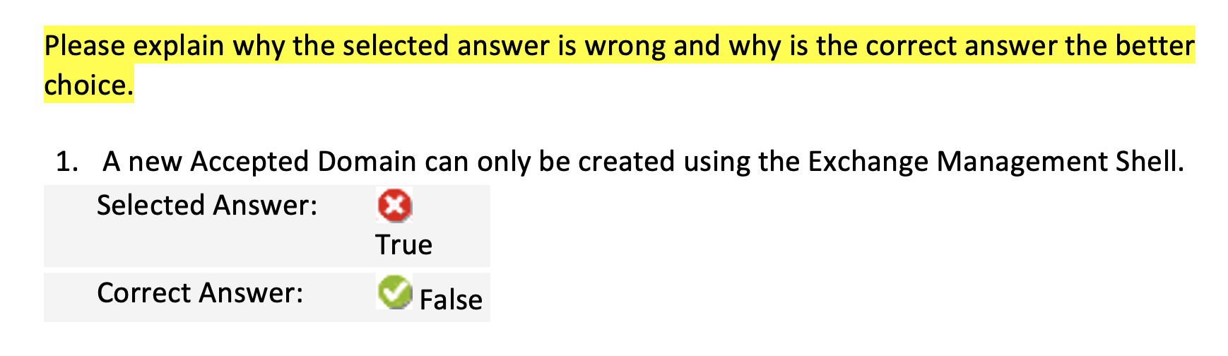 Solved Please explain why the selected answer is wrong and | Chegg.com